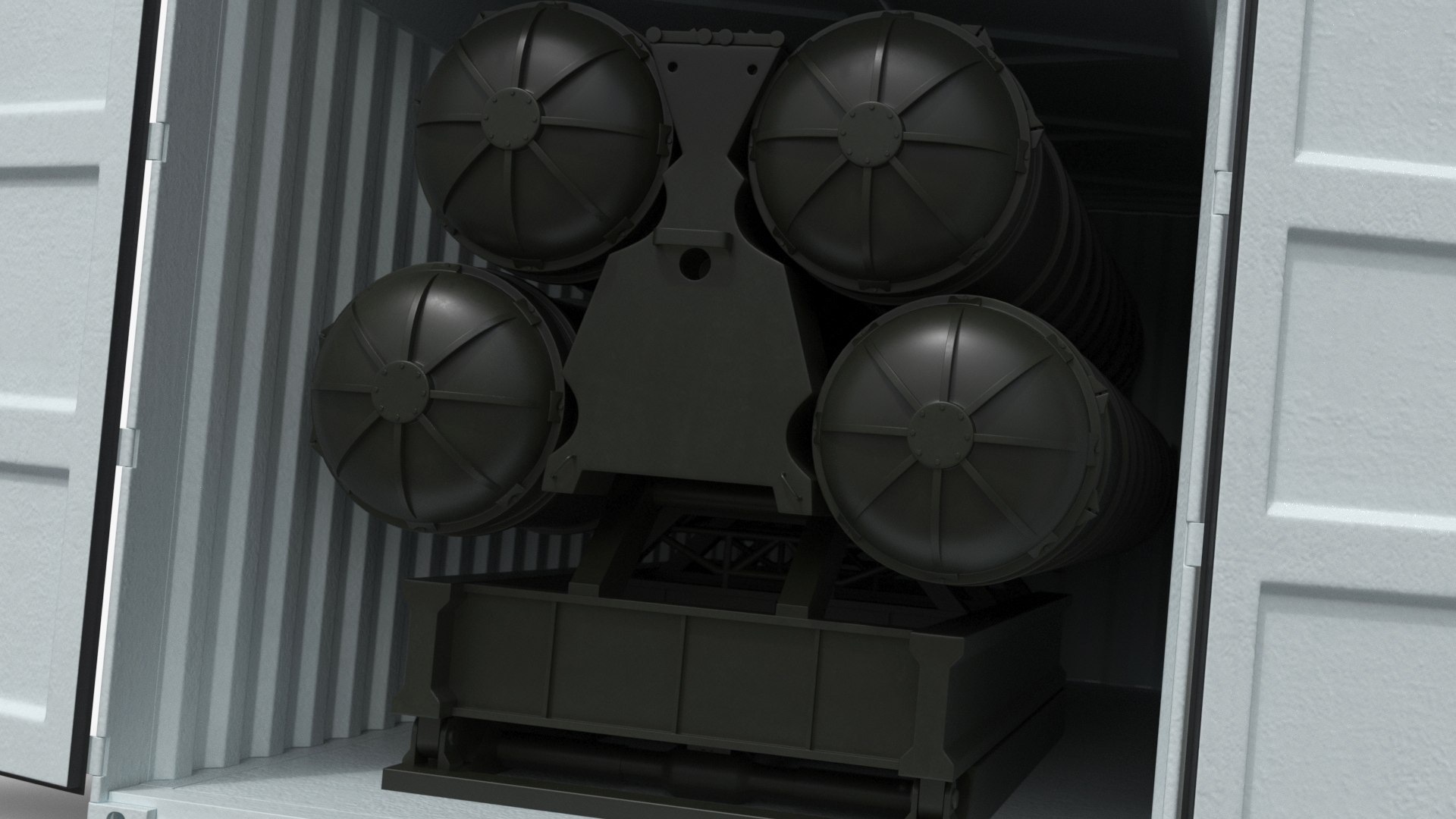 Missile Launch Container In Firing Mode 3D Model - TurboSquid 2434501