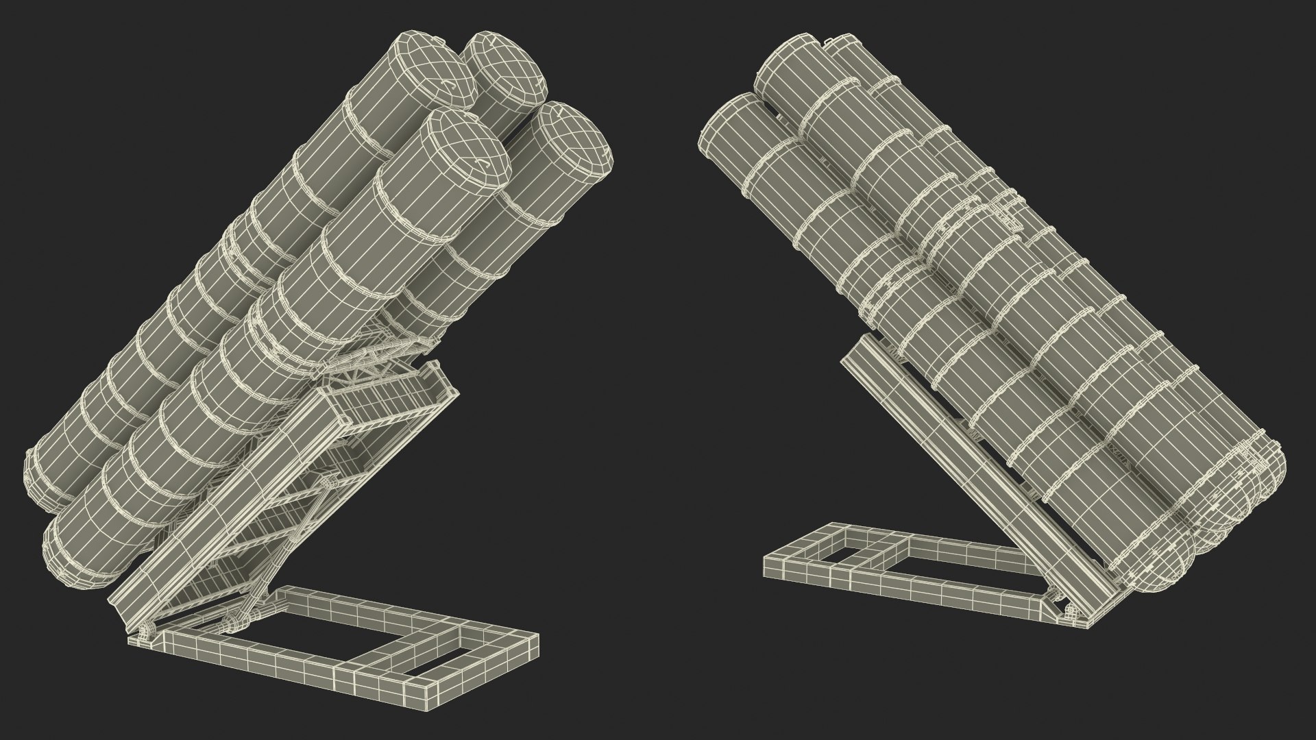Missile Launch Container In Firing Mode 3D Model - TurboSquid 2434501