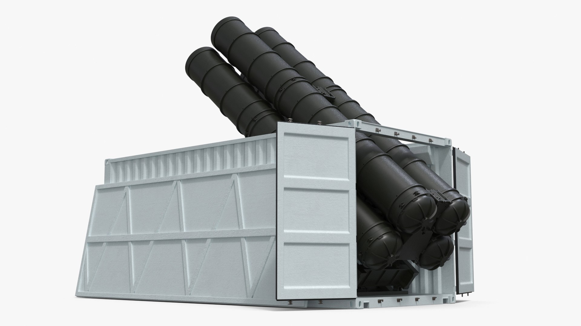 Missile Launch Container In Firing Mode 3D Model - TurboSquid 2434501