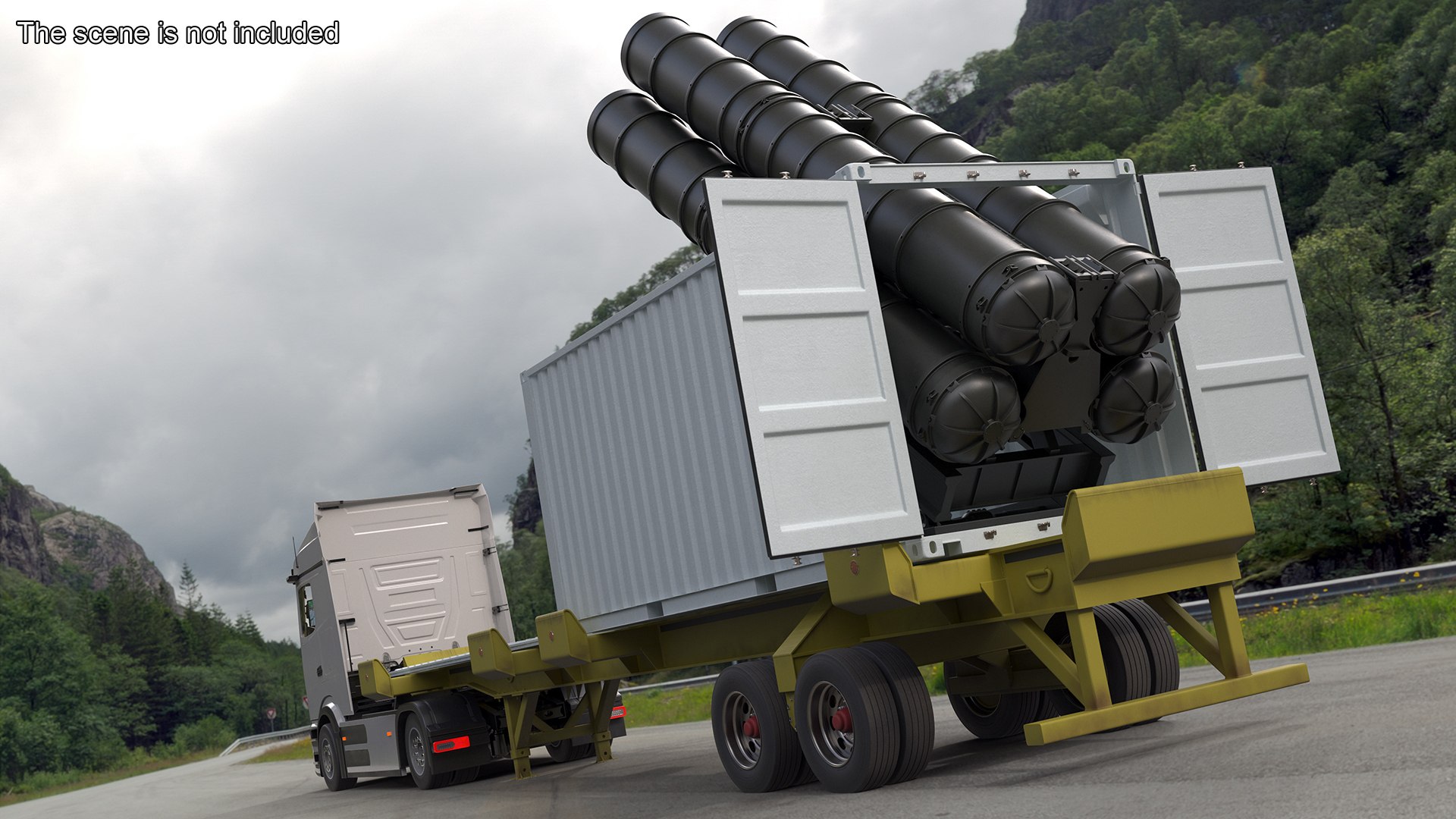Missile Launch Container In Firing Mode 3D Model - TurboSquid 2434501