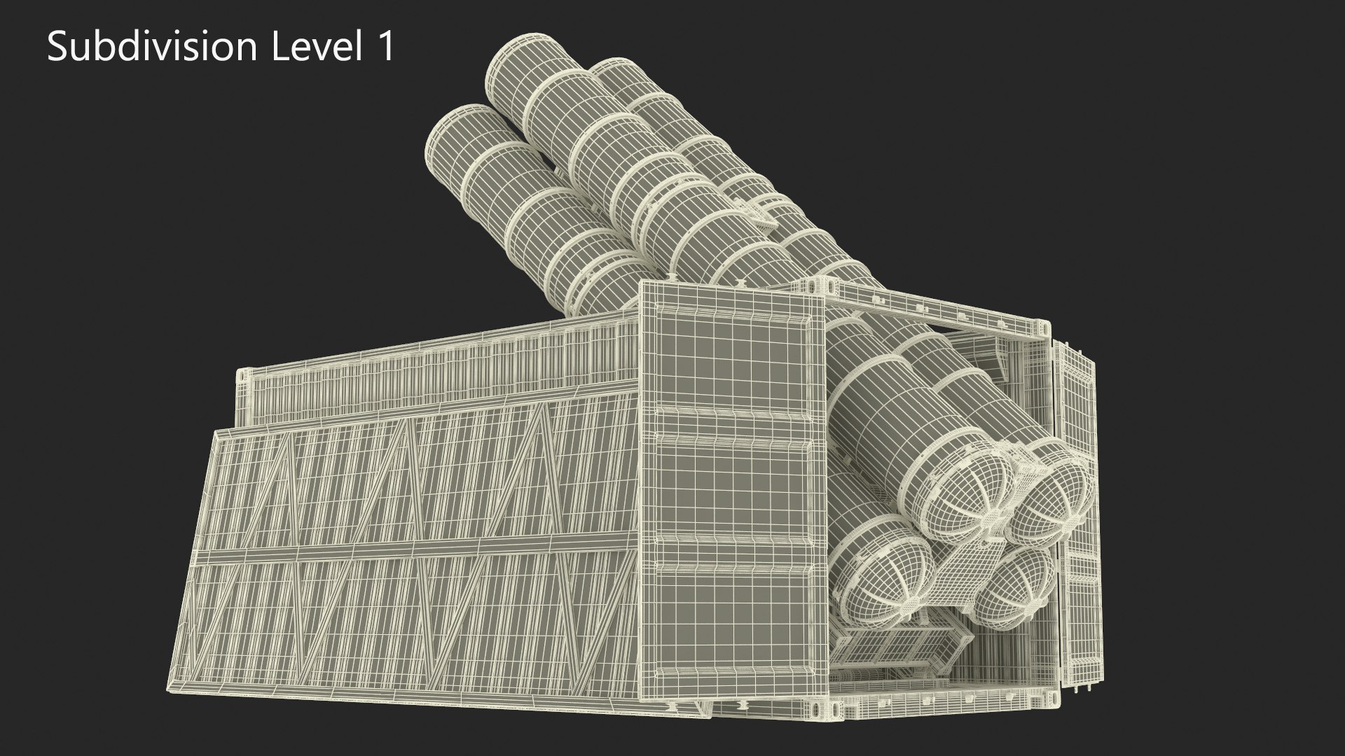 Missile Launch Container In Firing Mode 3D Model - TurboSquid 2434501