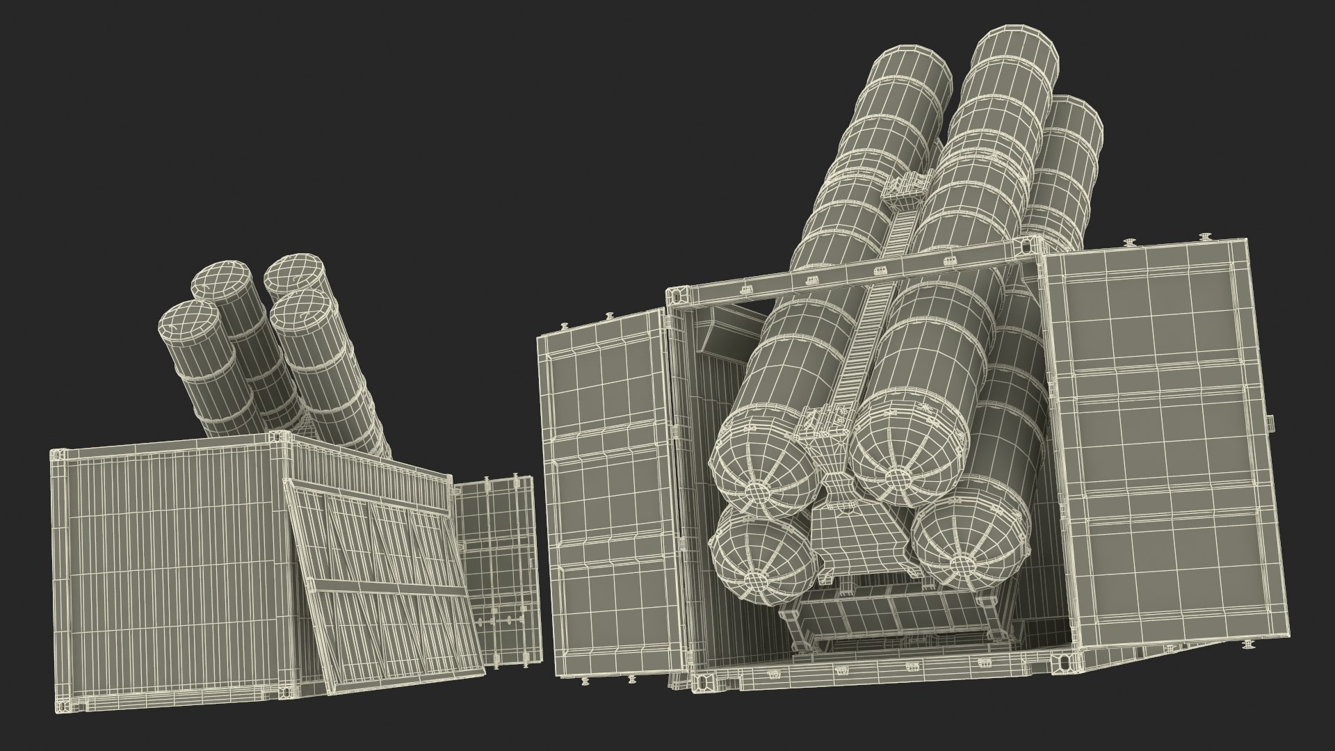 Missile Launch Container In Firing Mode 3D Model - TurboSquid 2434501