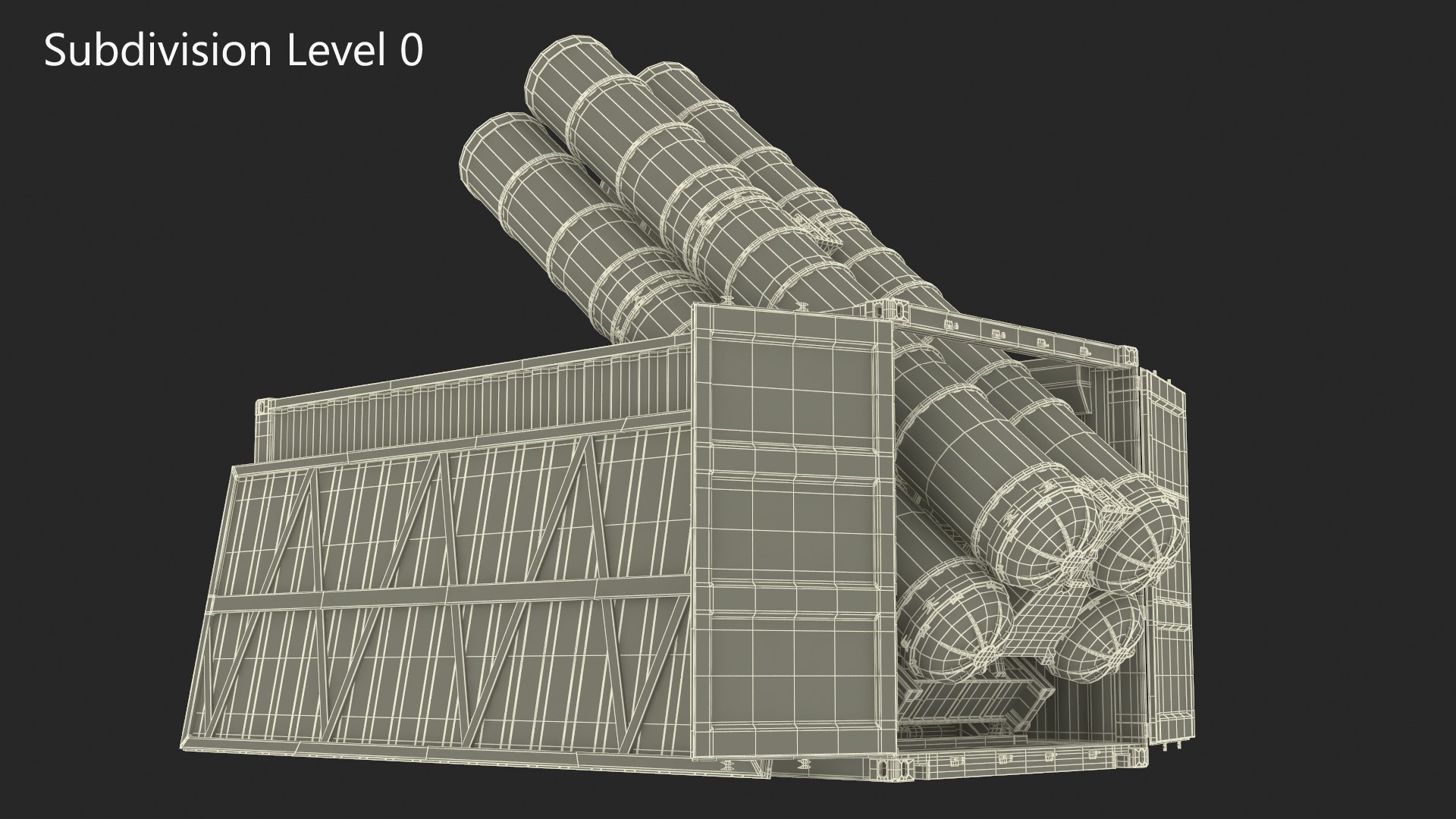 Missile Launch Container In Firing Mode 3D Model - TurboSquid 2434501