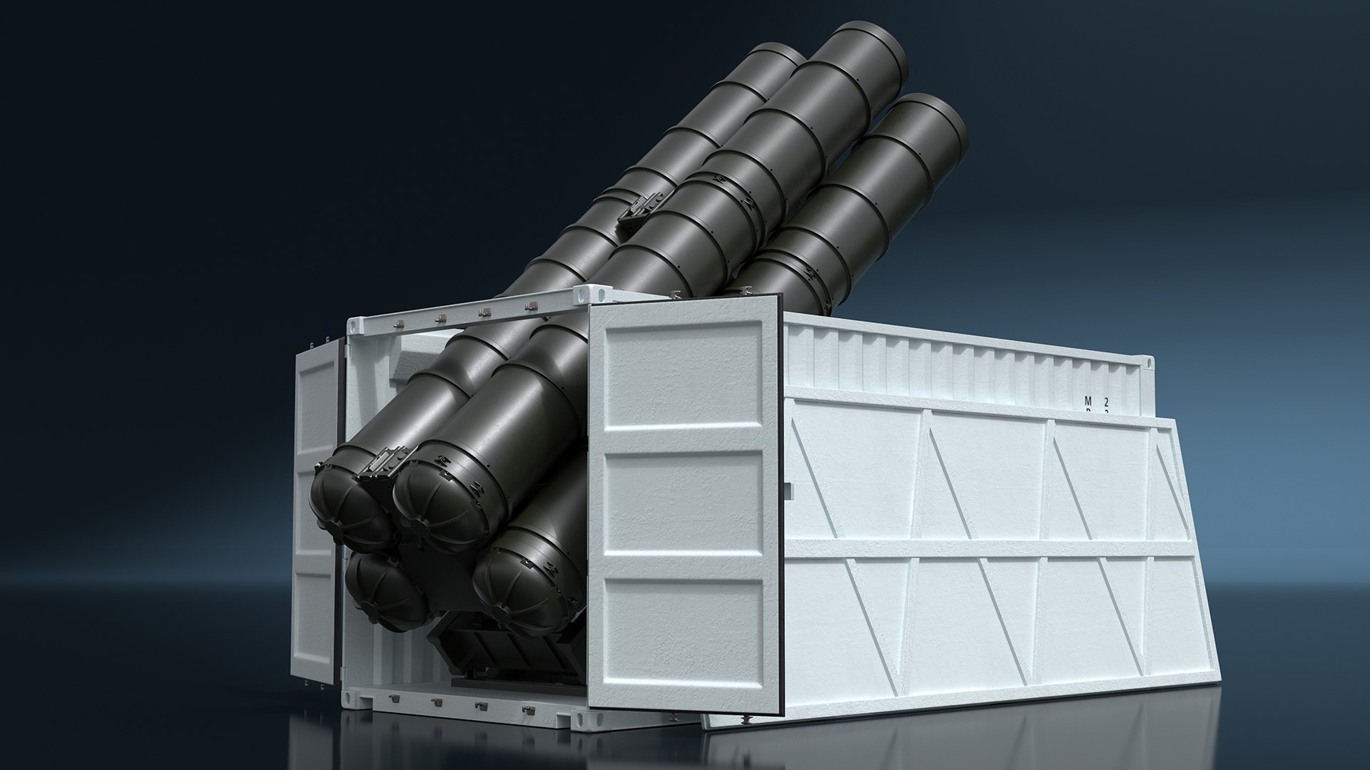Missile Launch Container In Firing Mode 3D Model - TurboSquid 2434501