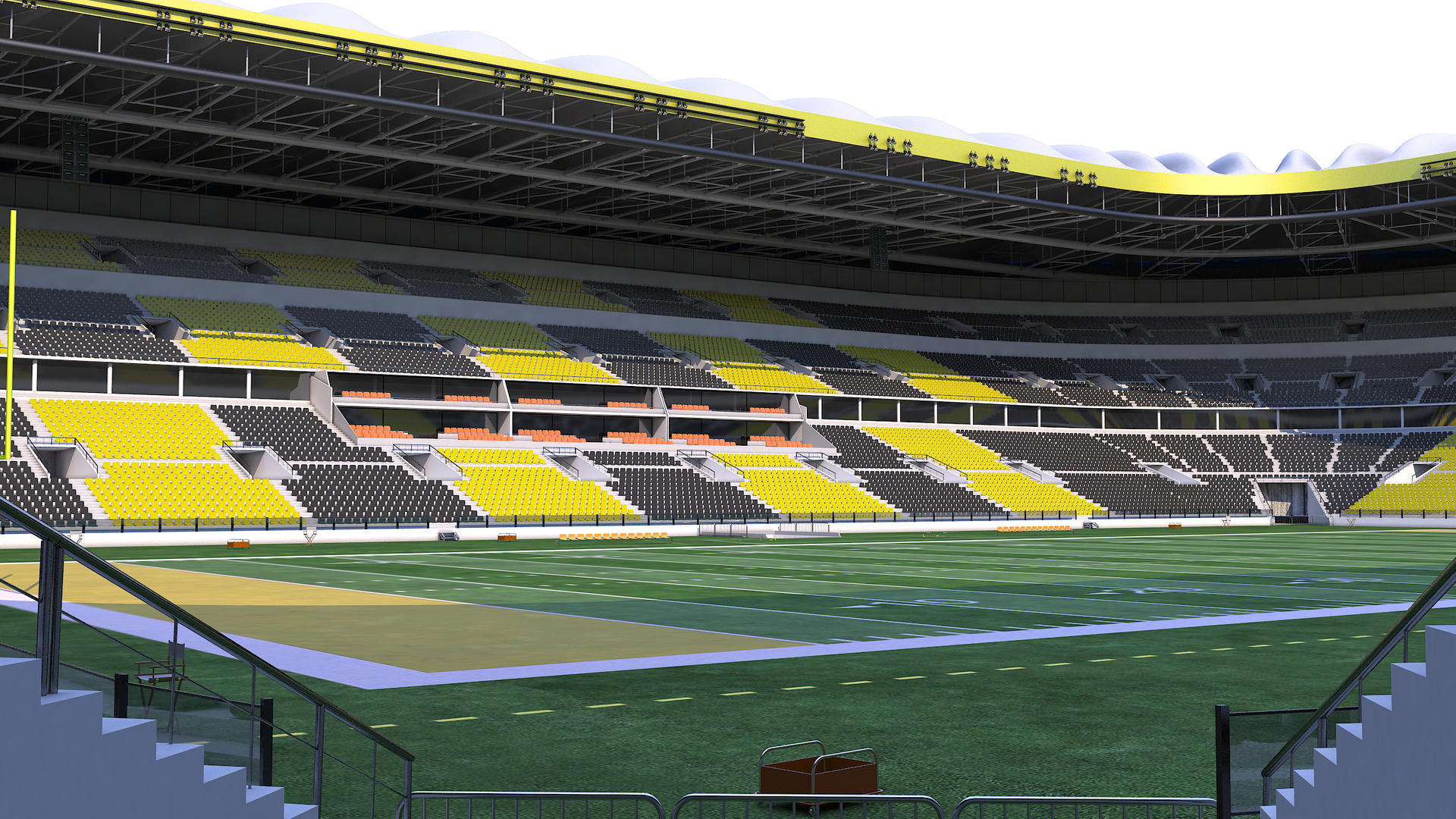 3D football stadium ball model - TurboSquid 1579801