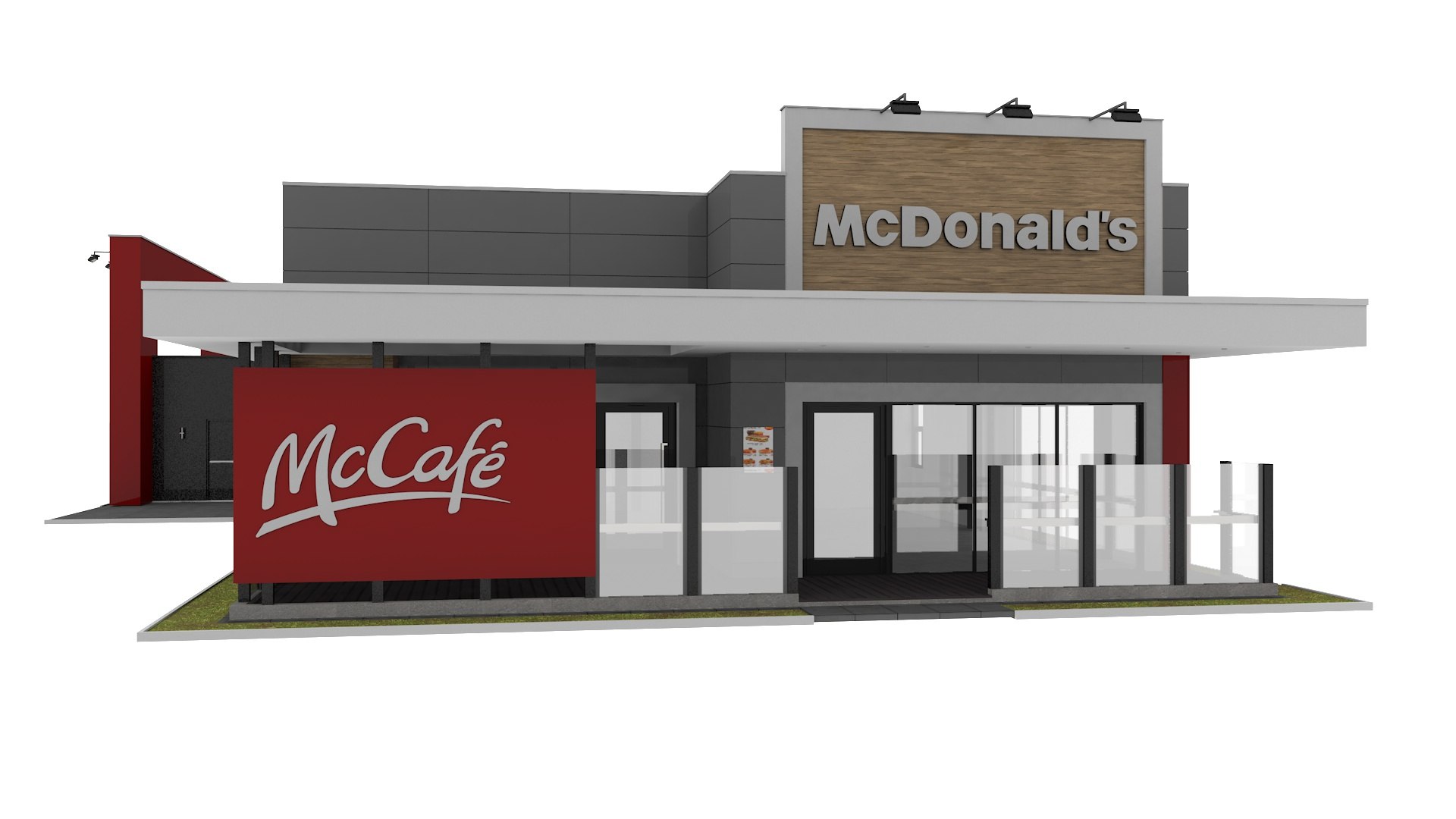 3D Mcdonald S Mccafe Restaurant Model - TurboSquid 1575304