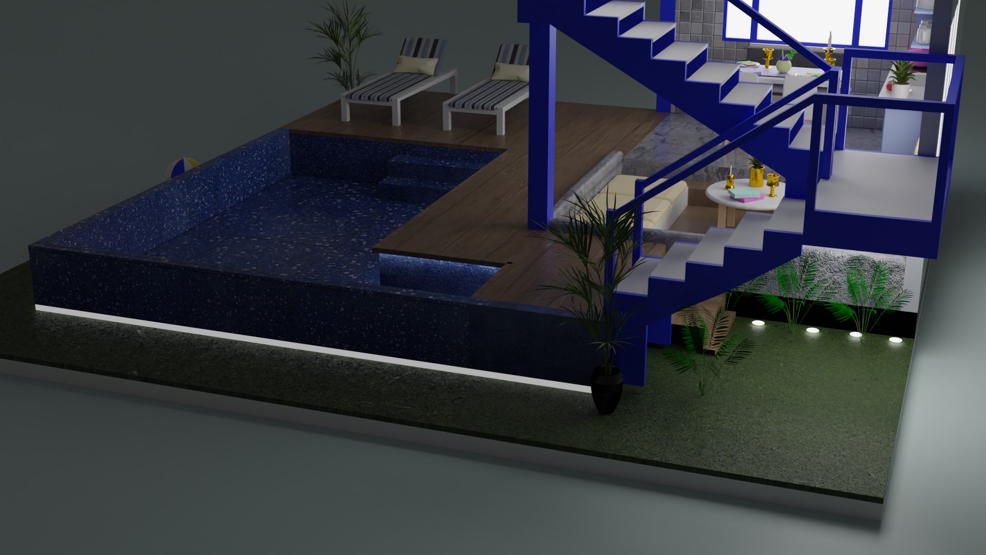 Free POOL TIME APARTMENT 3D Model - TurboSquid 2232045