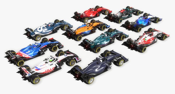 3D Formula 1 Season 2021 F1 Race Car Collection - TurboSquid 1719110