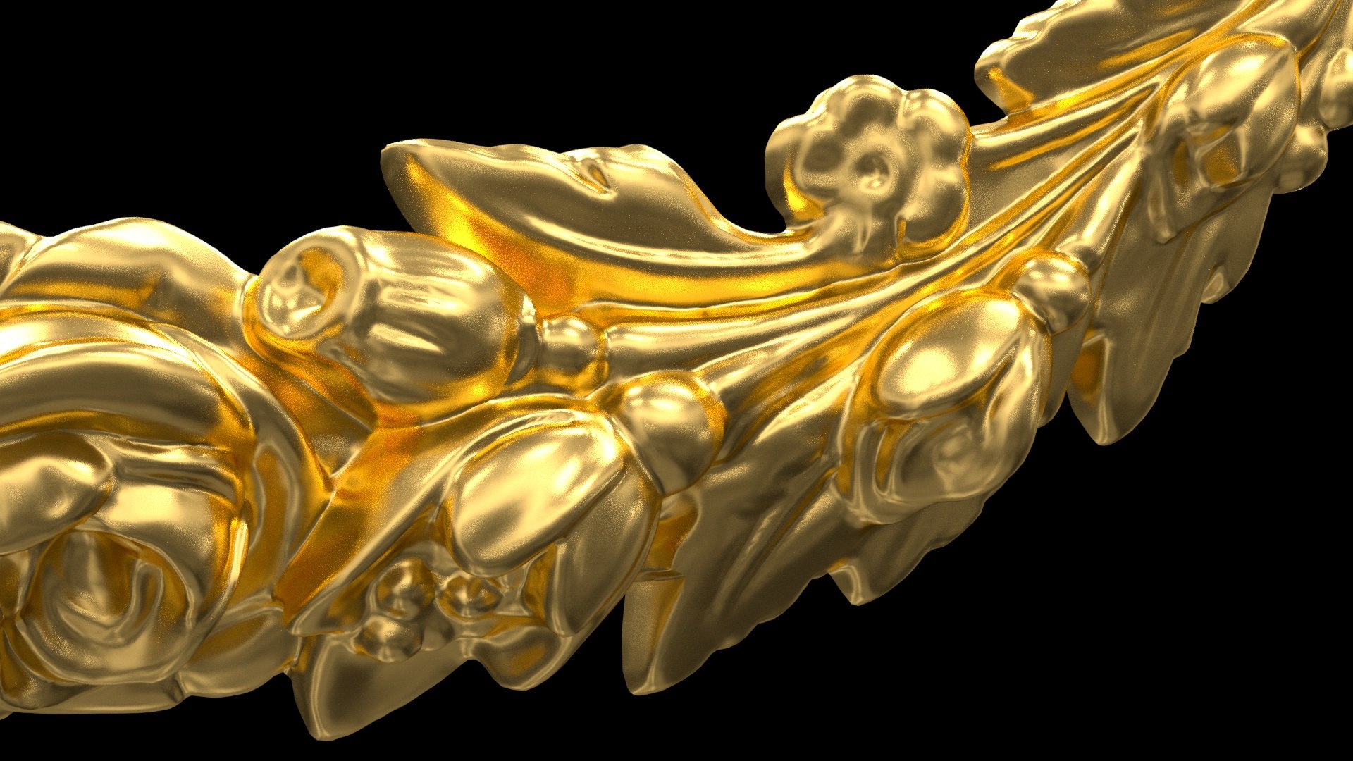Plaster Decorative Bow DS282 3D Model - TurboSquid 2385544