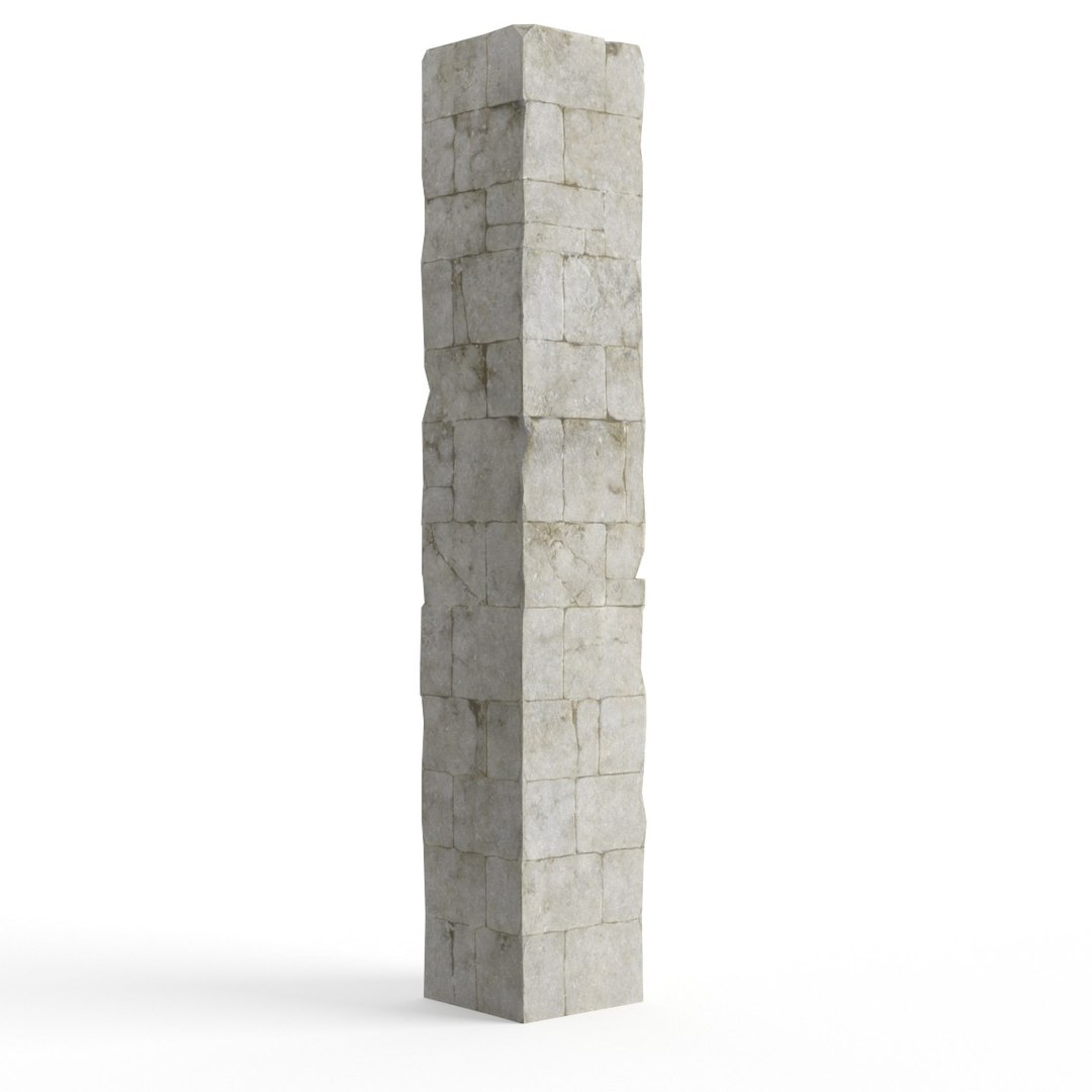 Stone Column 3D - TurboSquid 1471909