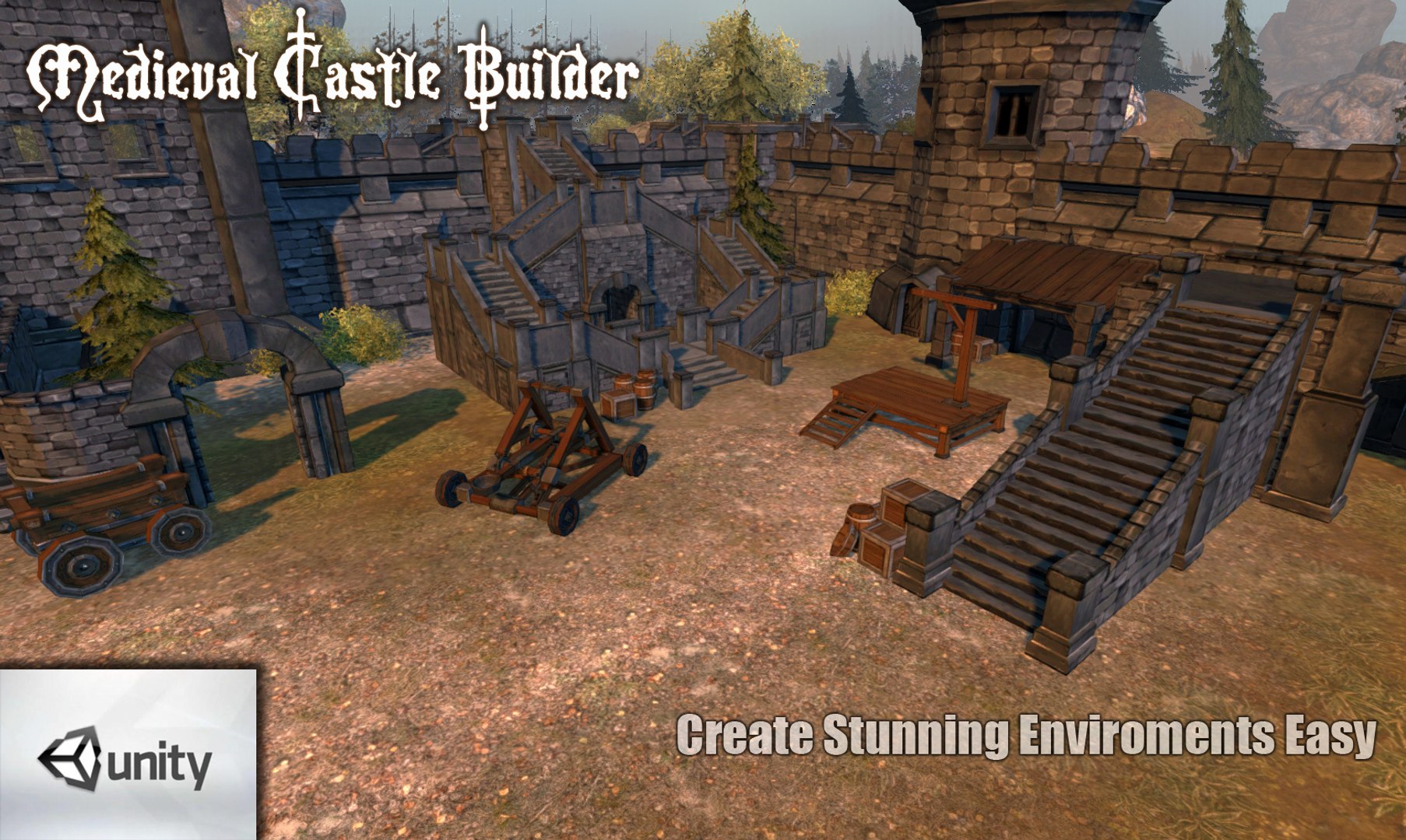 3d Model Medieval Castle Builder Games