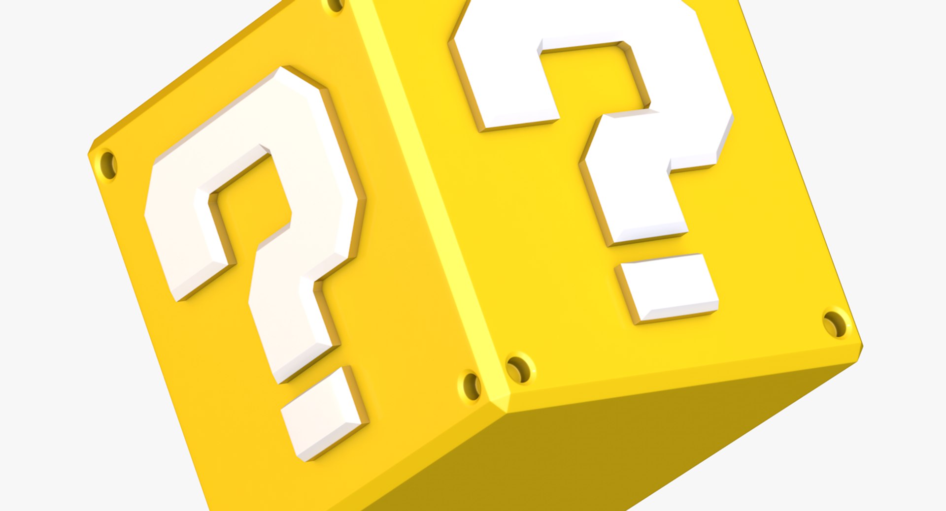 3D Model Yellow Question Block Super Mario - TurboSquid 1374380