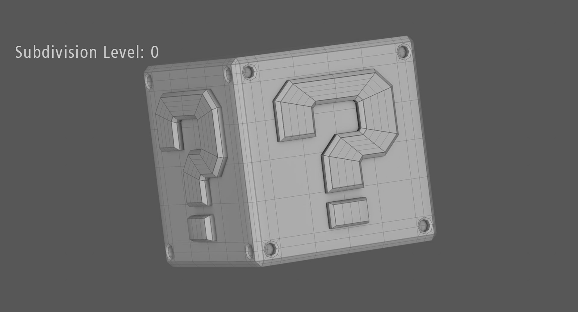 3D Model Yellow Question Block Super Mario - TurboSquid 1374380