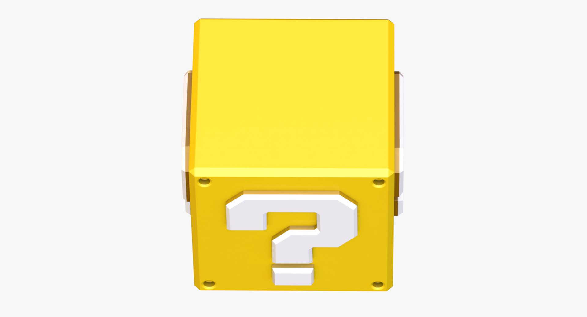 3D Model Yellow Question Block Super Mario - TurboSquid 1374380