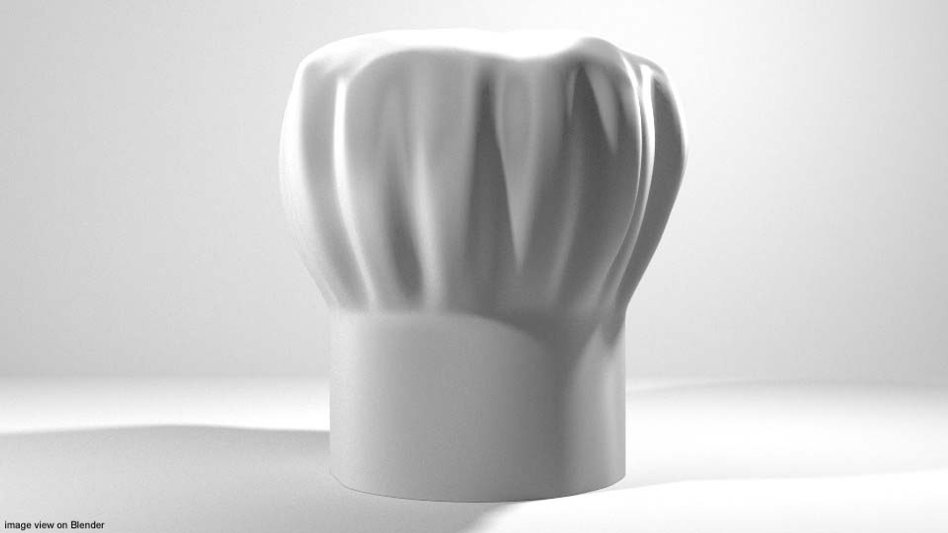 Chef Hat Toque 3D Model - TurboSquid 1244959