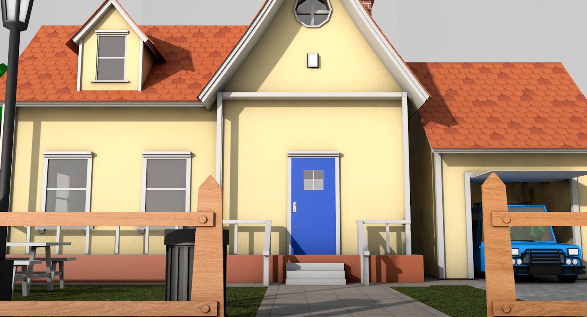 3D Model Cartoon House - TurboSquid 1431907