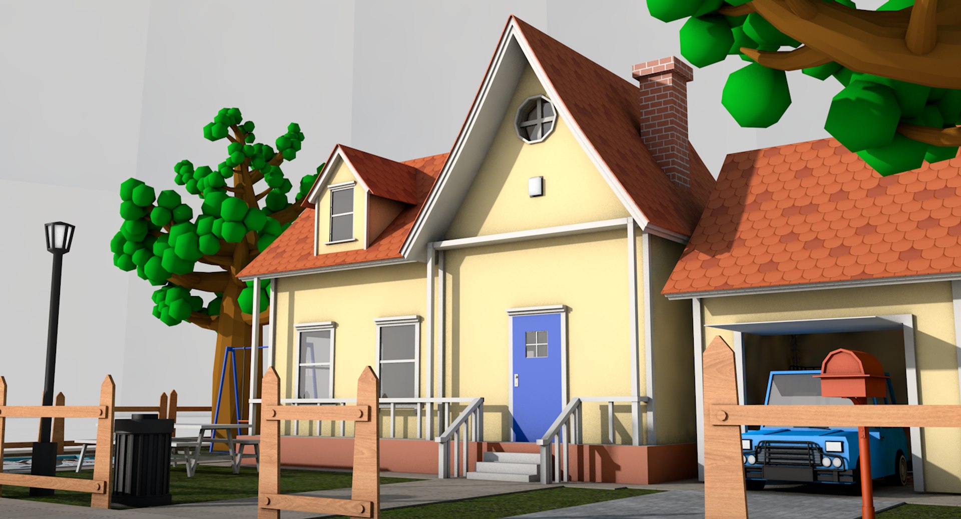 3D Model Cartoon House - TurboSquid 1431907