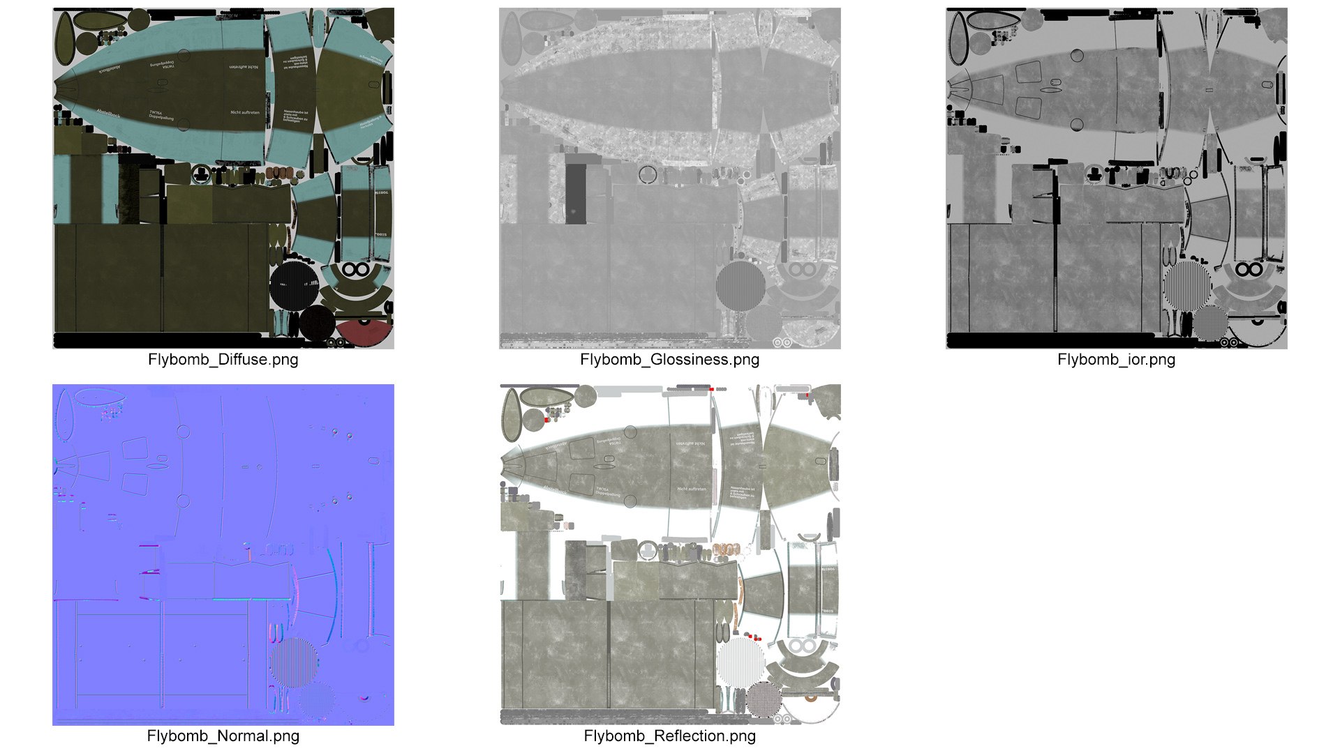 German V1 Flying Bomb Buzz Bomb Model - TurboSquid 1771339