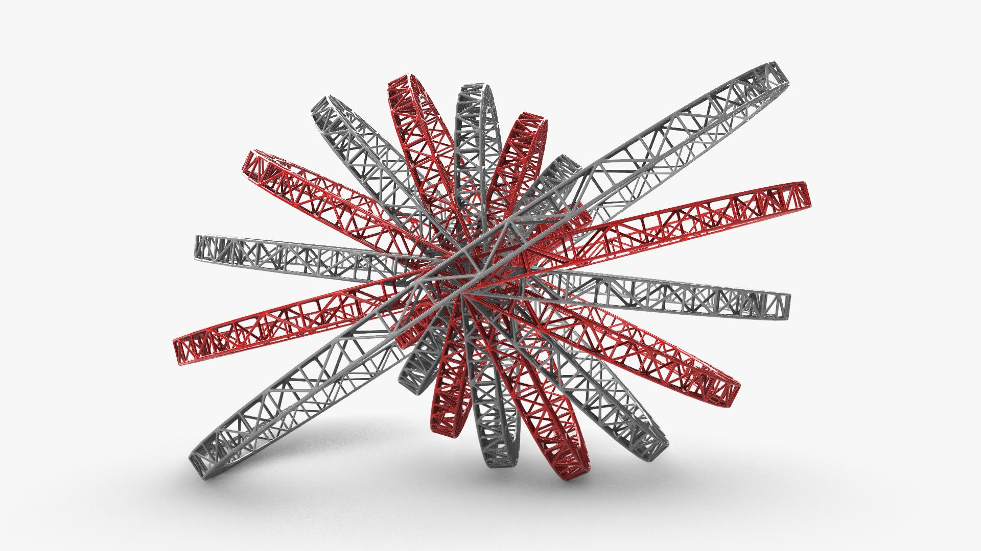 Circular Loops Truss Structure 3D - TurboSquid 2281892
