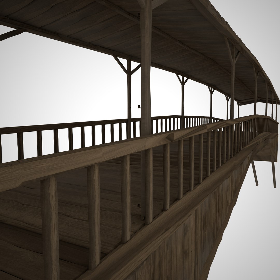 Wooden bridge 3D model - TurboSquid 1456352