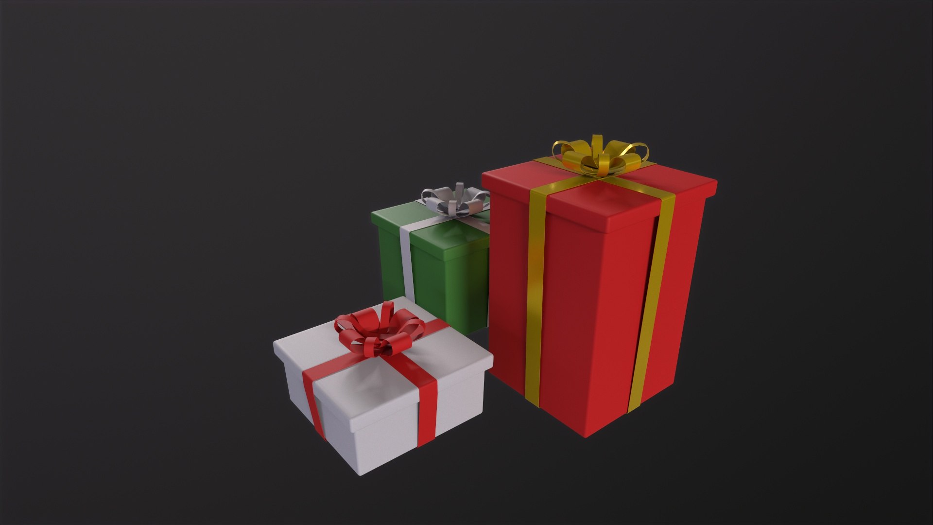 3D Gift Boxes Model - TurboSquid 2095814