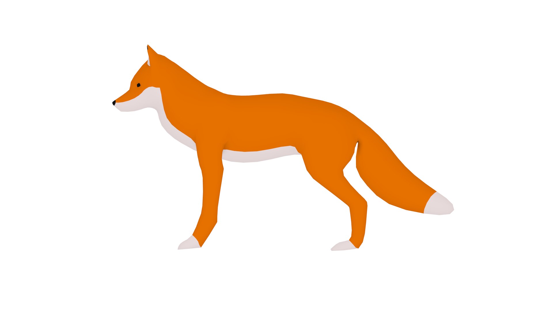 3D Cute Cartoon Fox Rig Model - TurboSquid 1476435