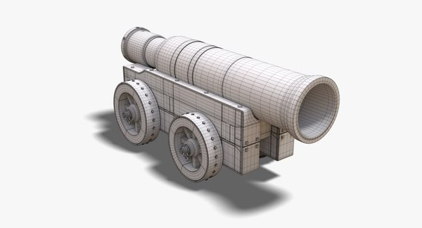 3D model mons meg artillery cannons - TurboSquid 1190356