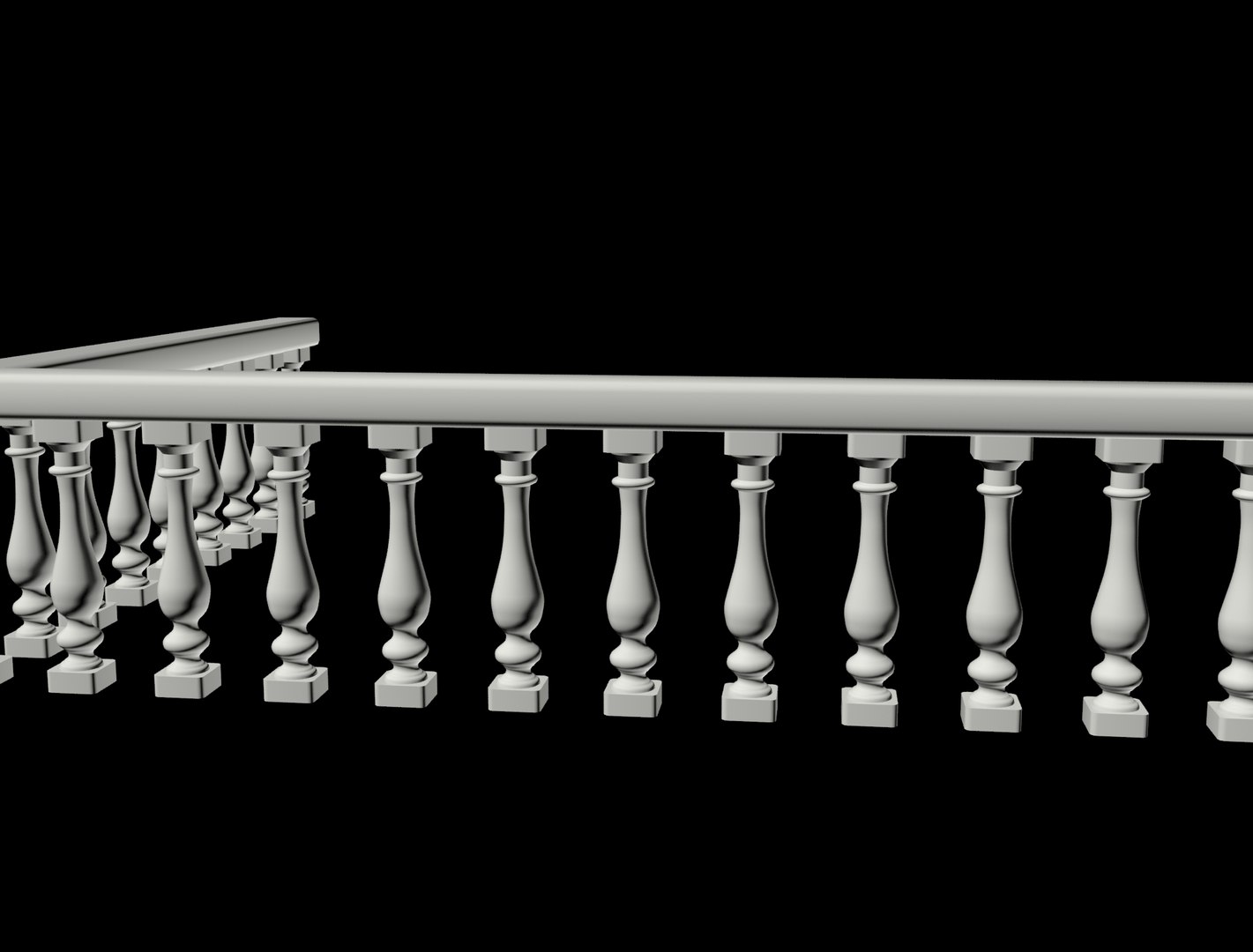 railing 3d max