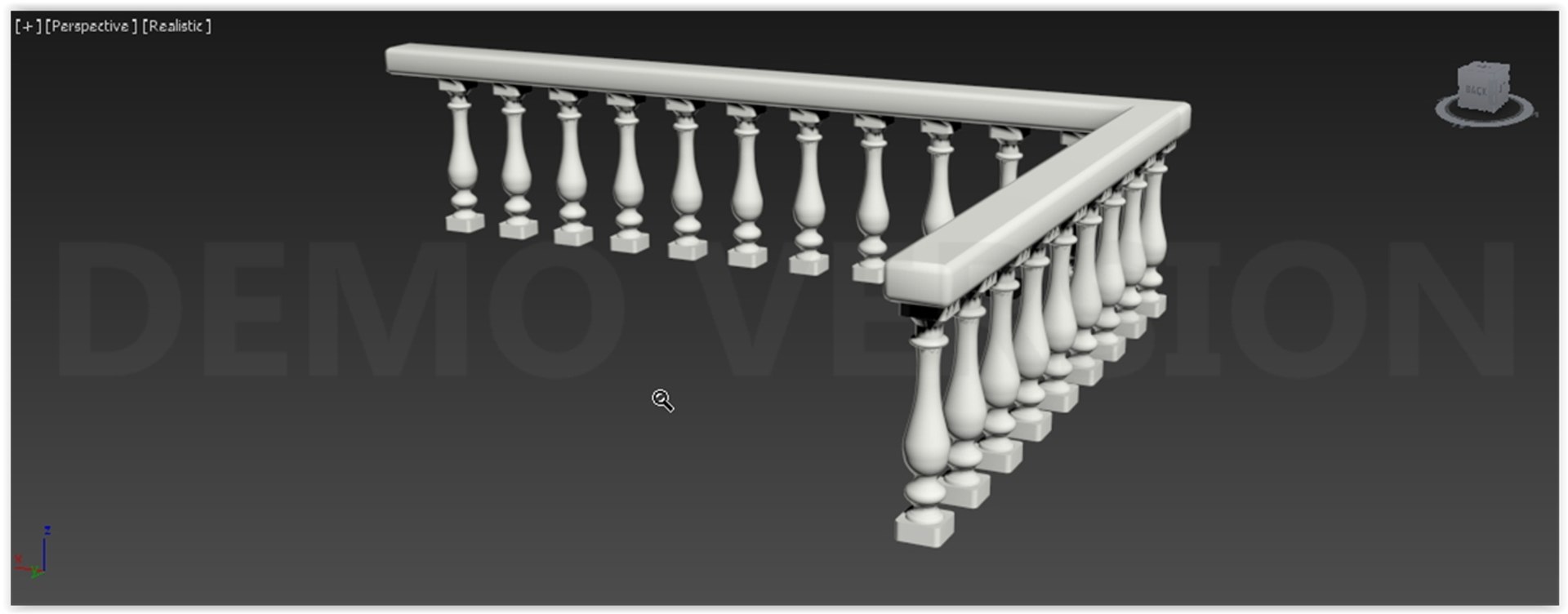 railing 3d max