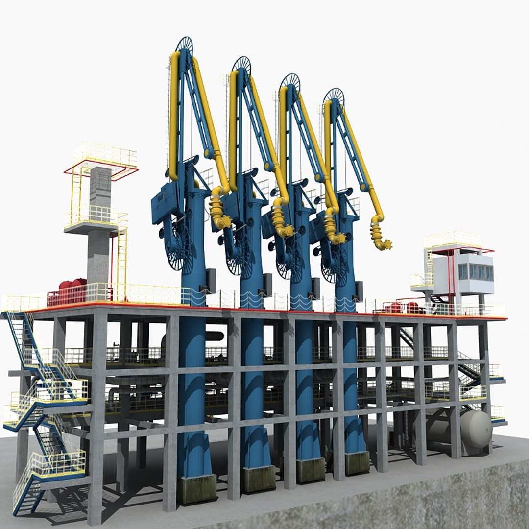 Lng loading arm 02 3D - TurboSquid 1431077