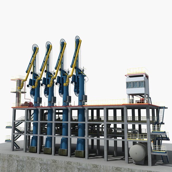 Lng loading arm 02 3D - TurboSquid 1431077