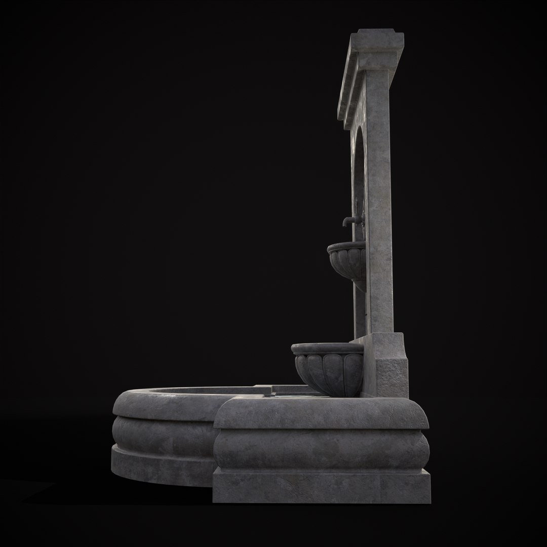 Multi Level Wall Fountain 3D Model - TurboSquid 2052841