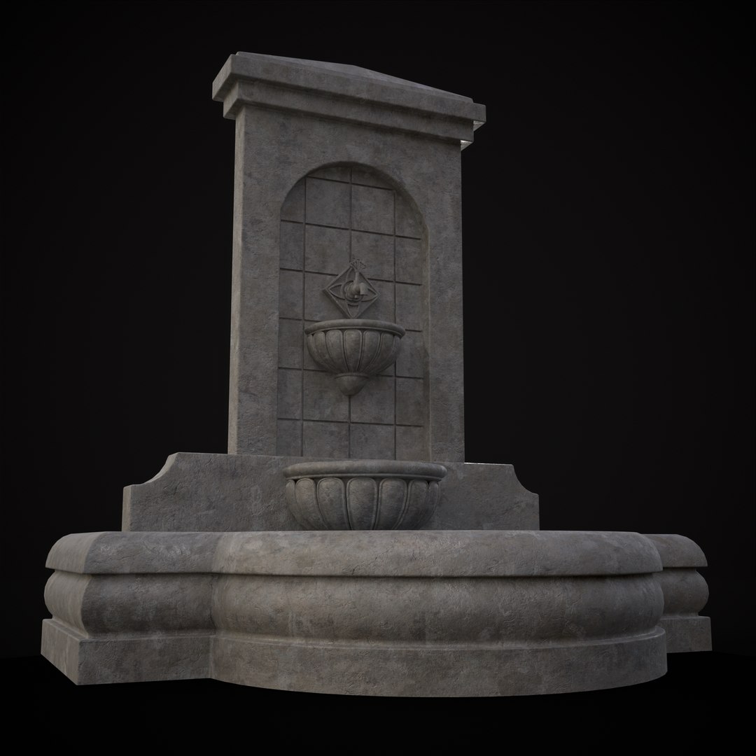 Multi Level Wall Fountain 3D model - TurboSquid 2052841
