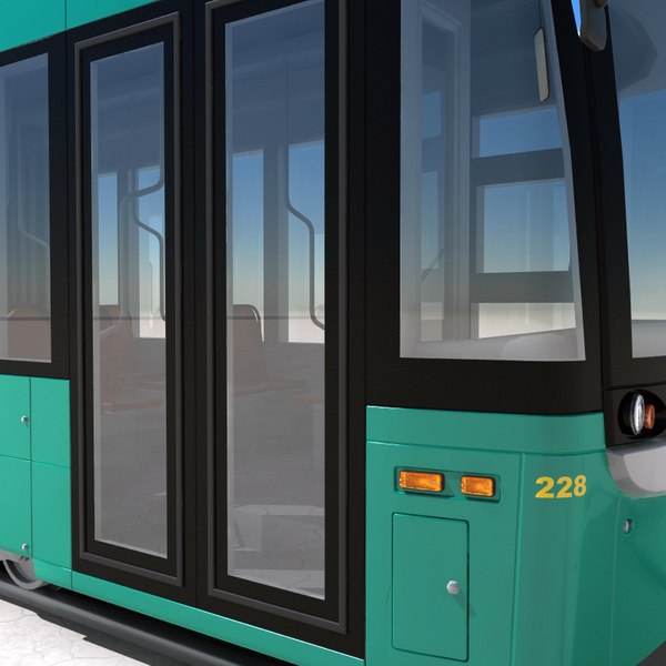 city tram variotram v3 3d model