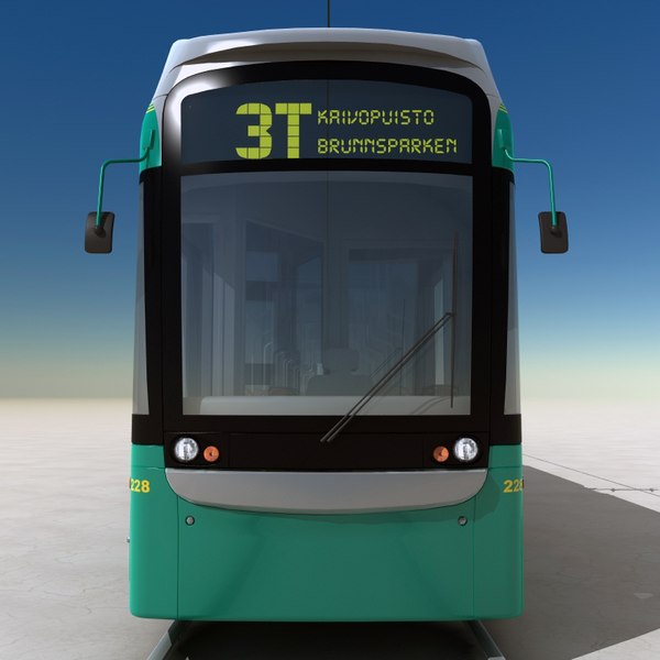 city tram variotram v3 3d model