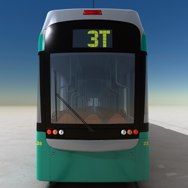 city tram variotram v3 3d model