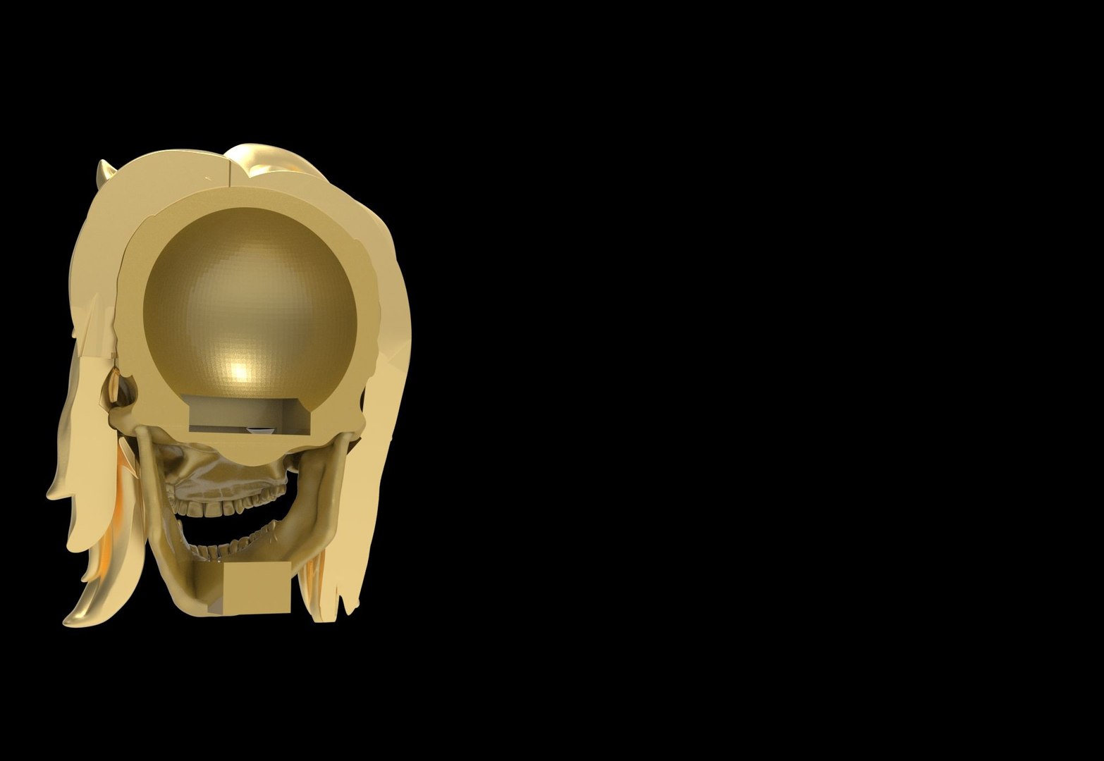 Skull Hairs 3D Model - TurboSquid 1699725