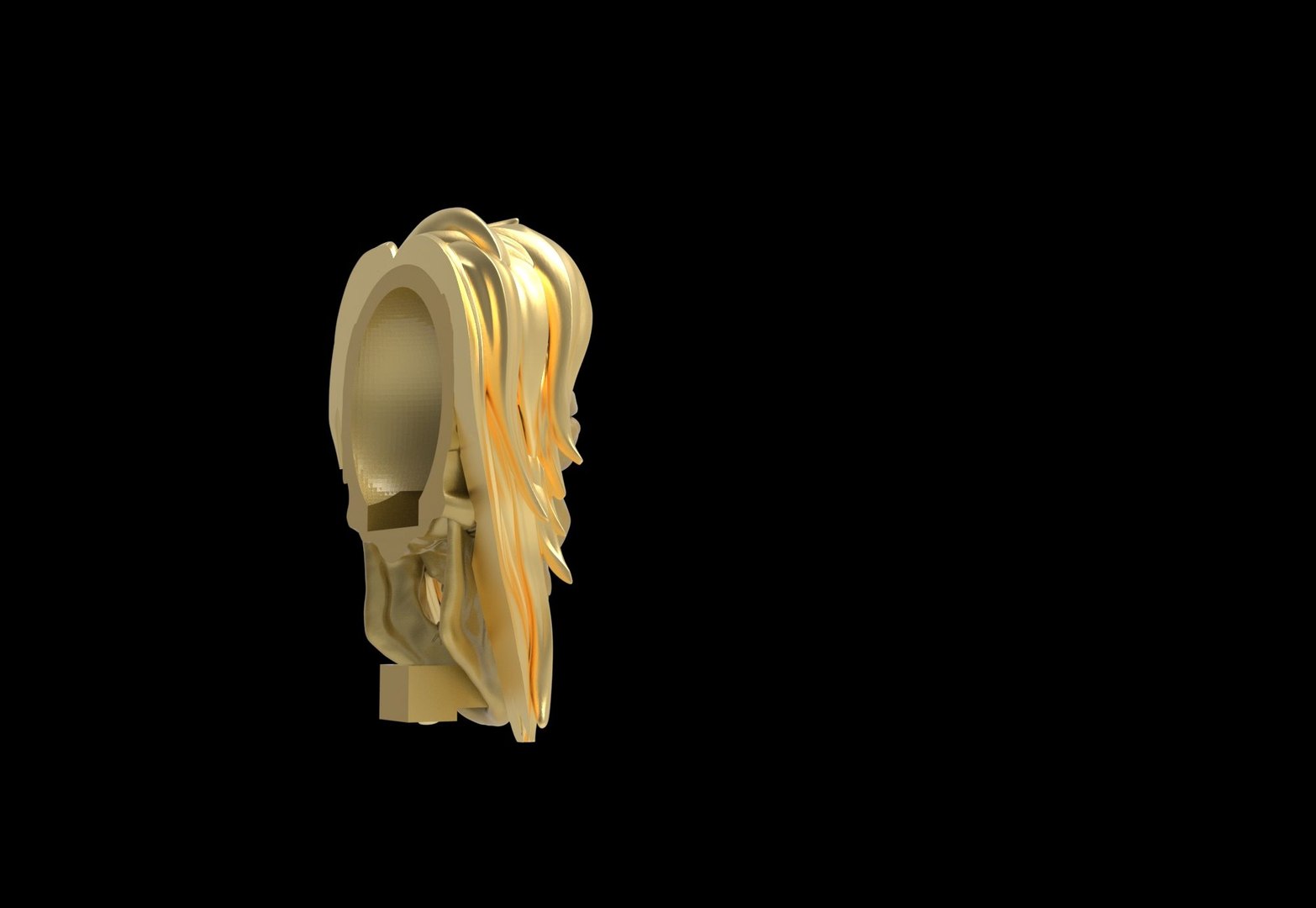 Skull Hairs 3D Model - TurboSquid 1699725