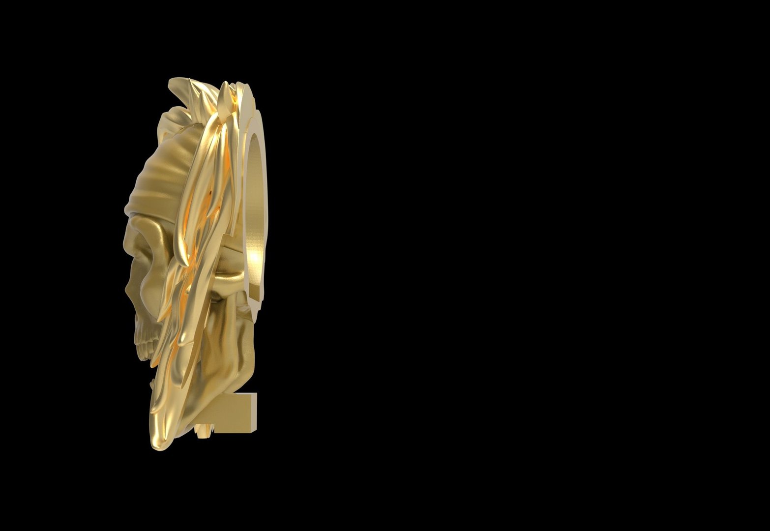 Skull Hairs 3D Model - TurboSquid 1699725