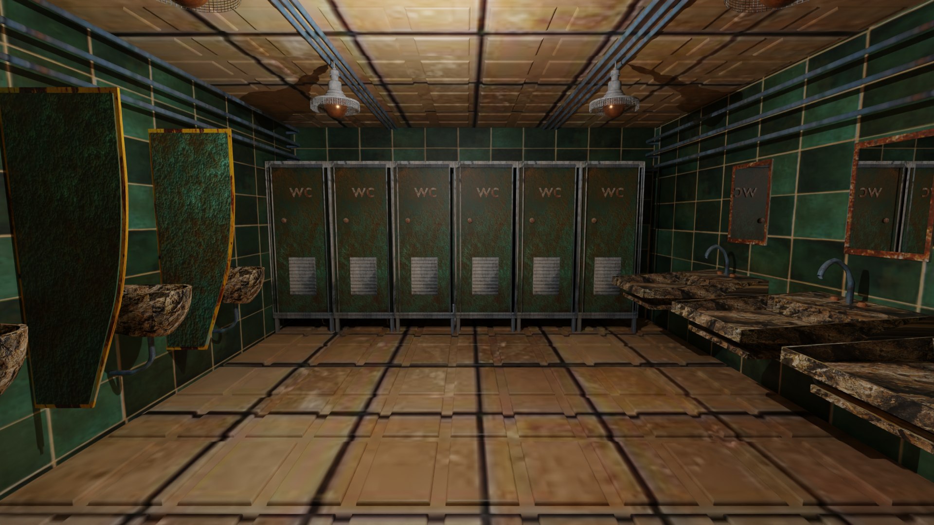 Creepy Restroom Wc 3D - TurboSquid 2161376