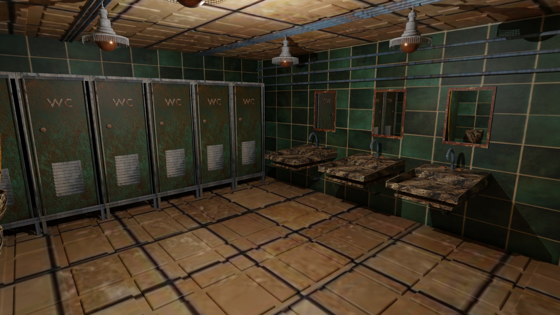 Creepy Restroom Wc 3D - TurboSquid 2161376
