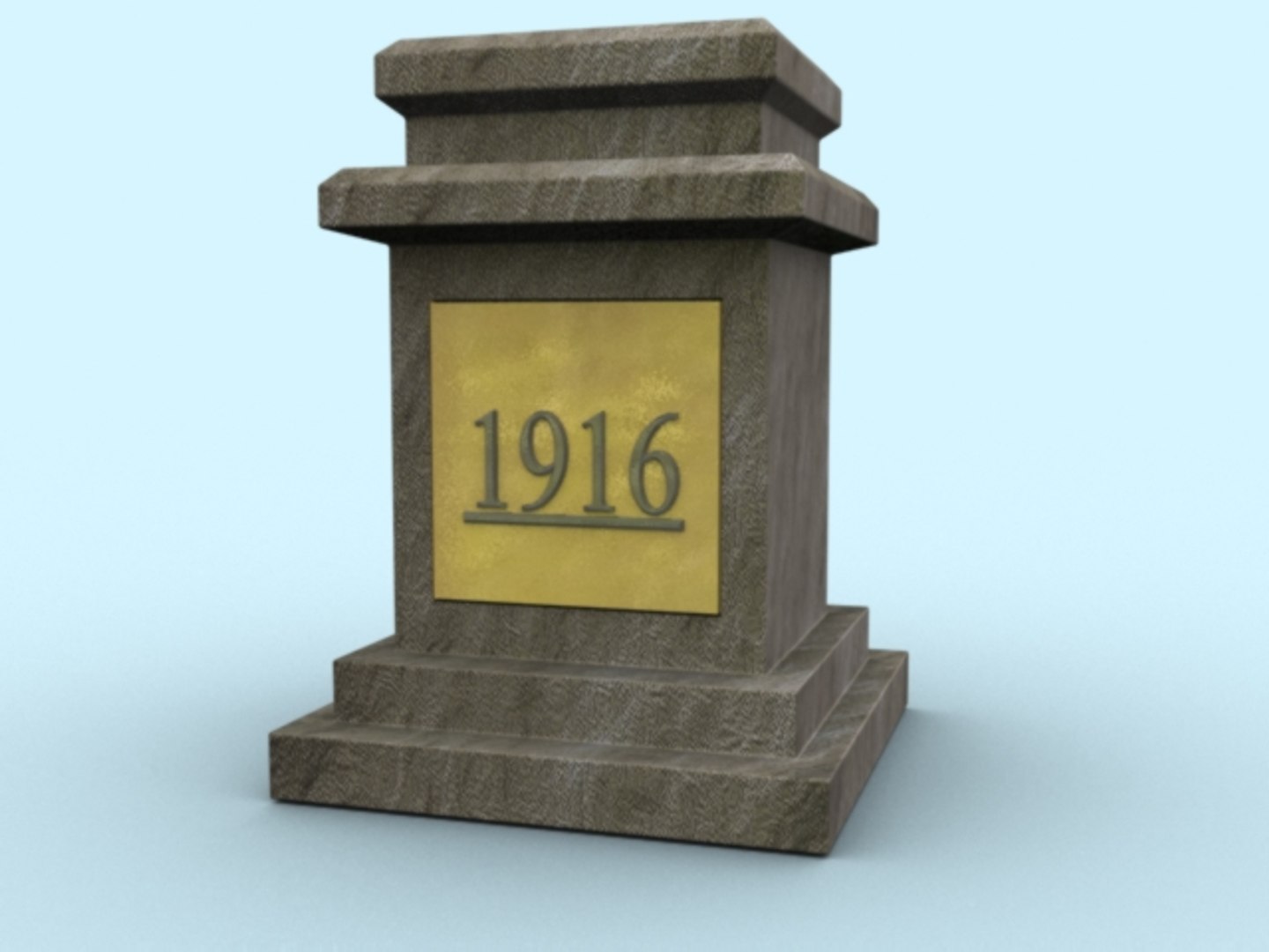 Statue Base 3d Model