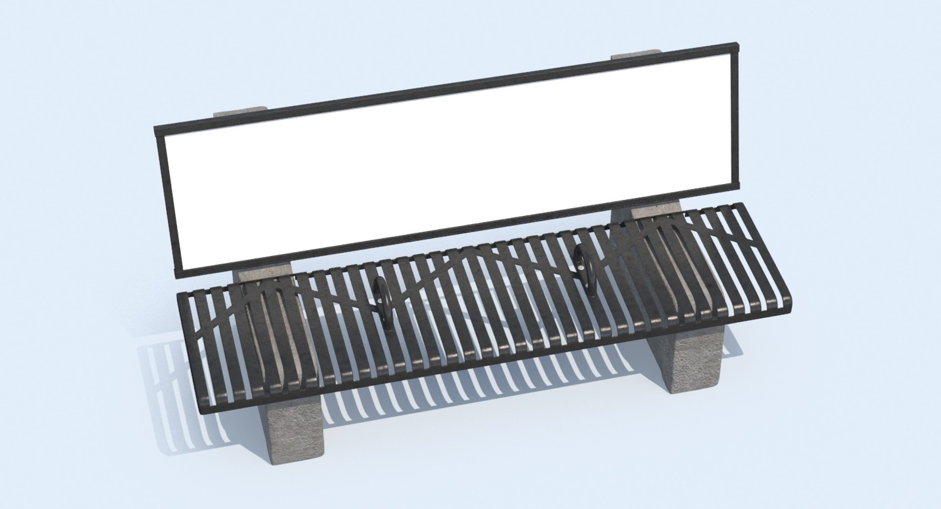 Ad Bench 3d Max