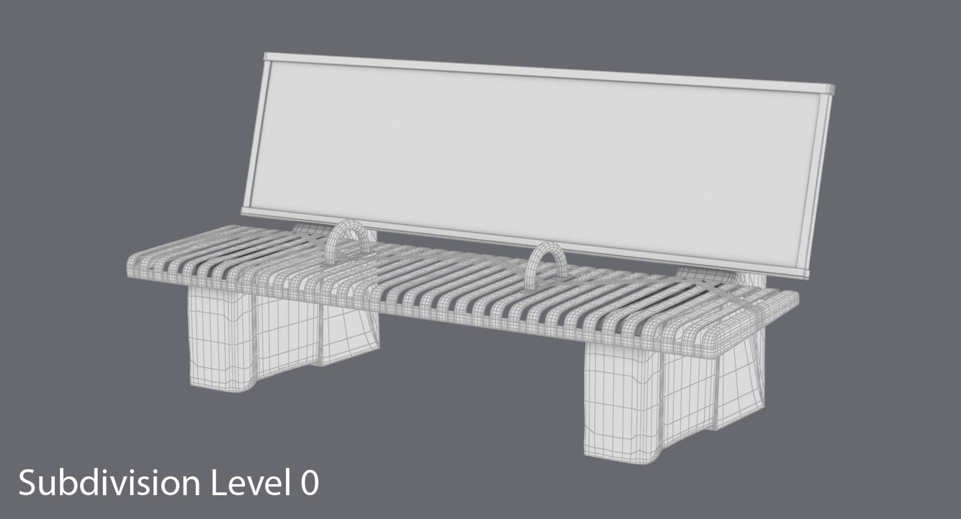Ad Bench 3d Max