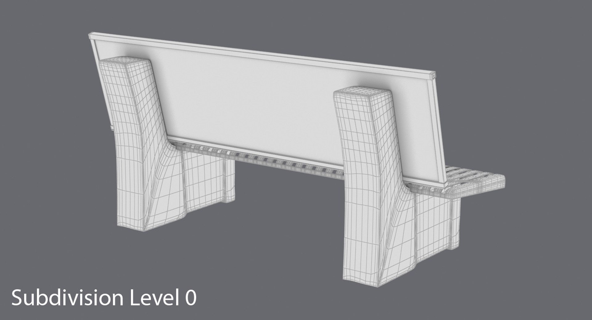 Ad Bench 3d Max