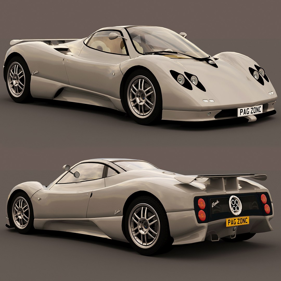 3D Model Pagani Zonda C12 1999 - TurboSquid 2223069