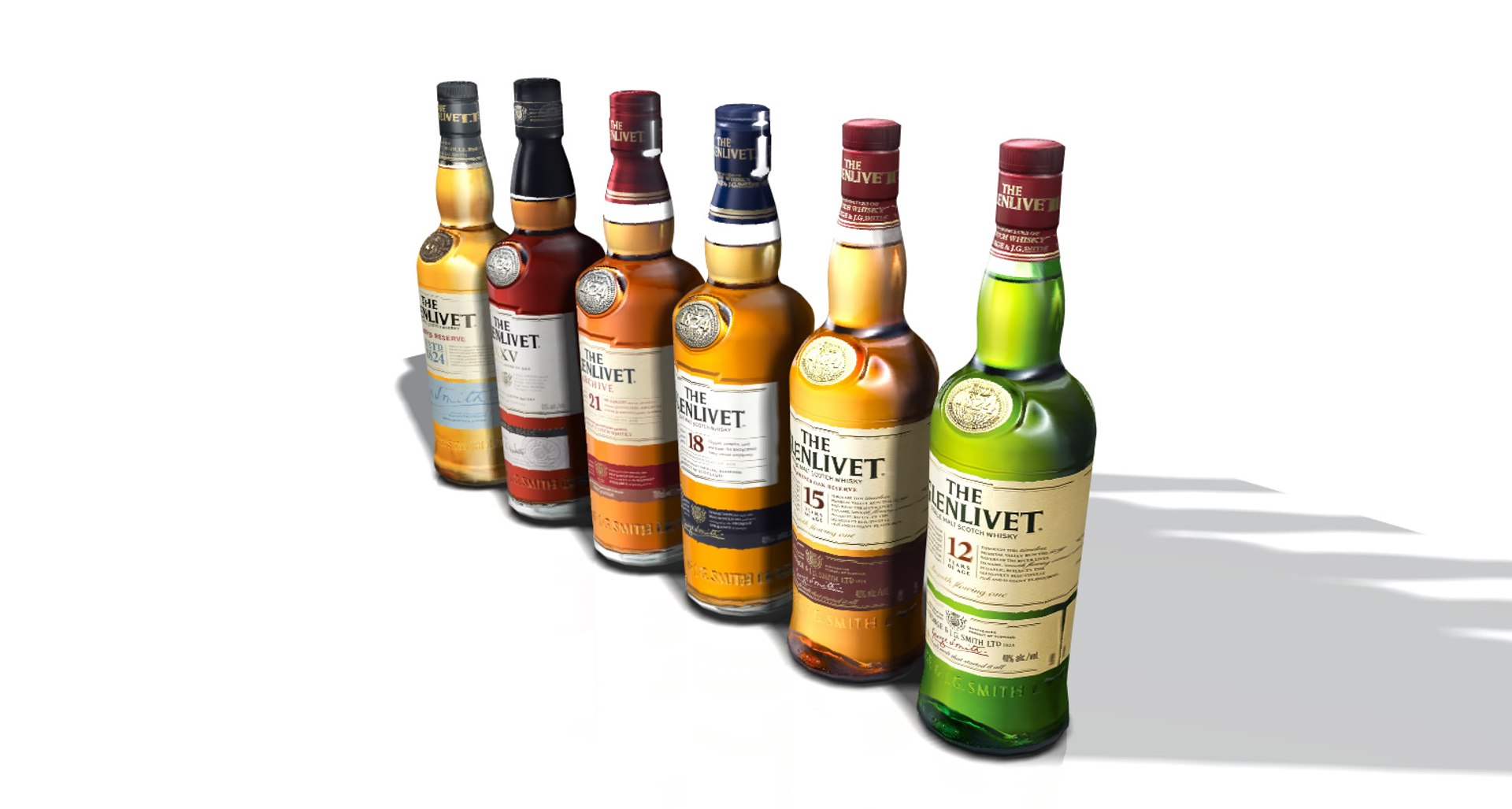 Glenlivet Single Malt 3D Model - TurboSquid 1441961