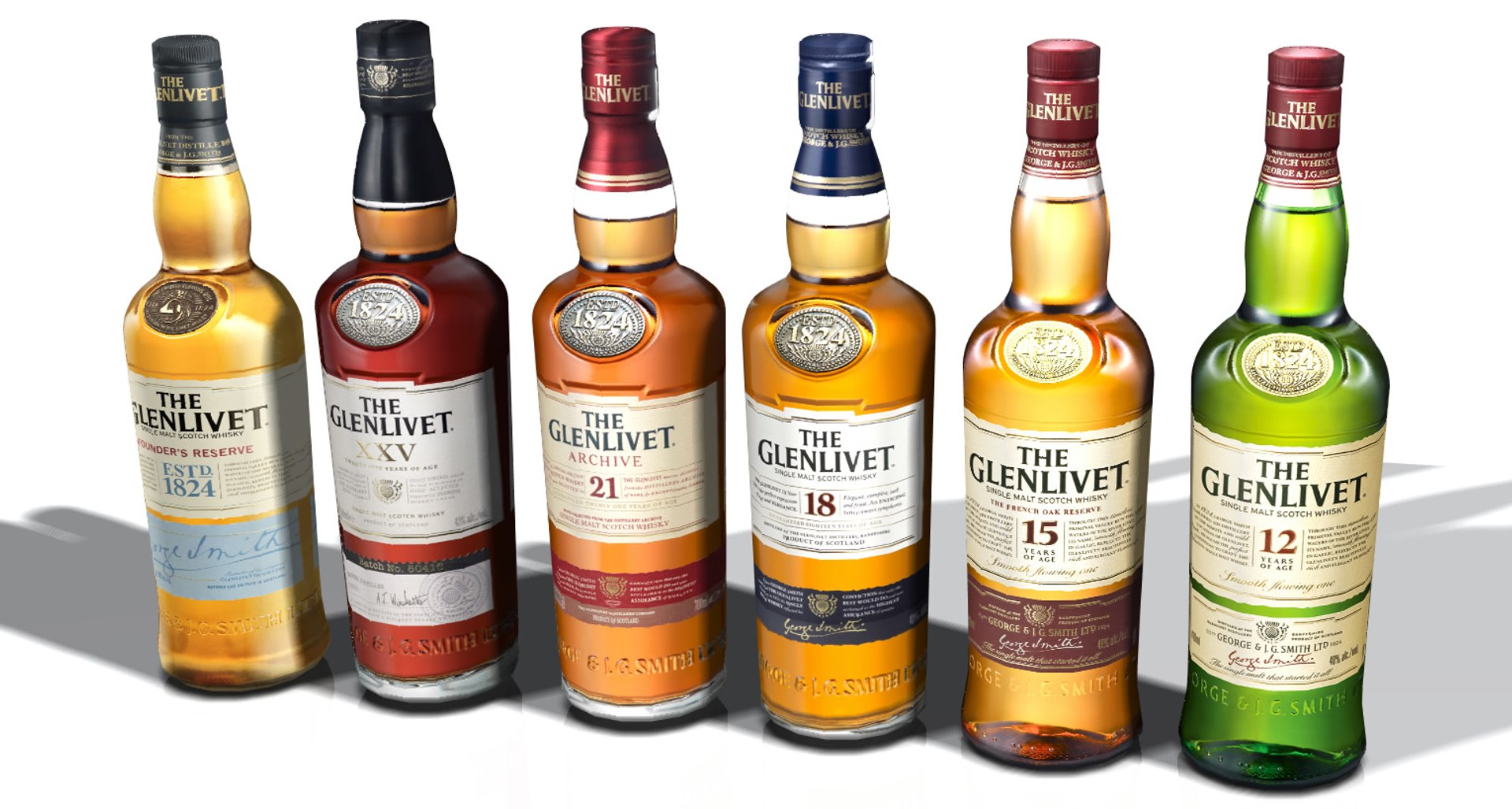 Glenlivet Single Malt 3D Model - TurboSquid 1441961