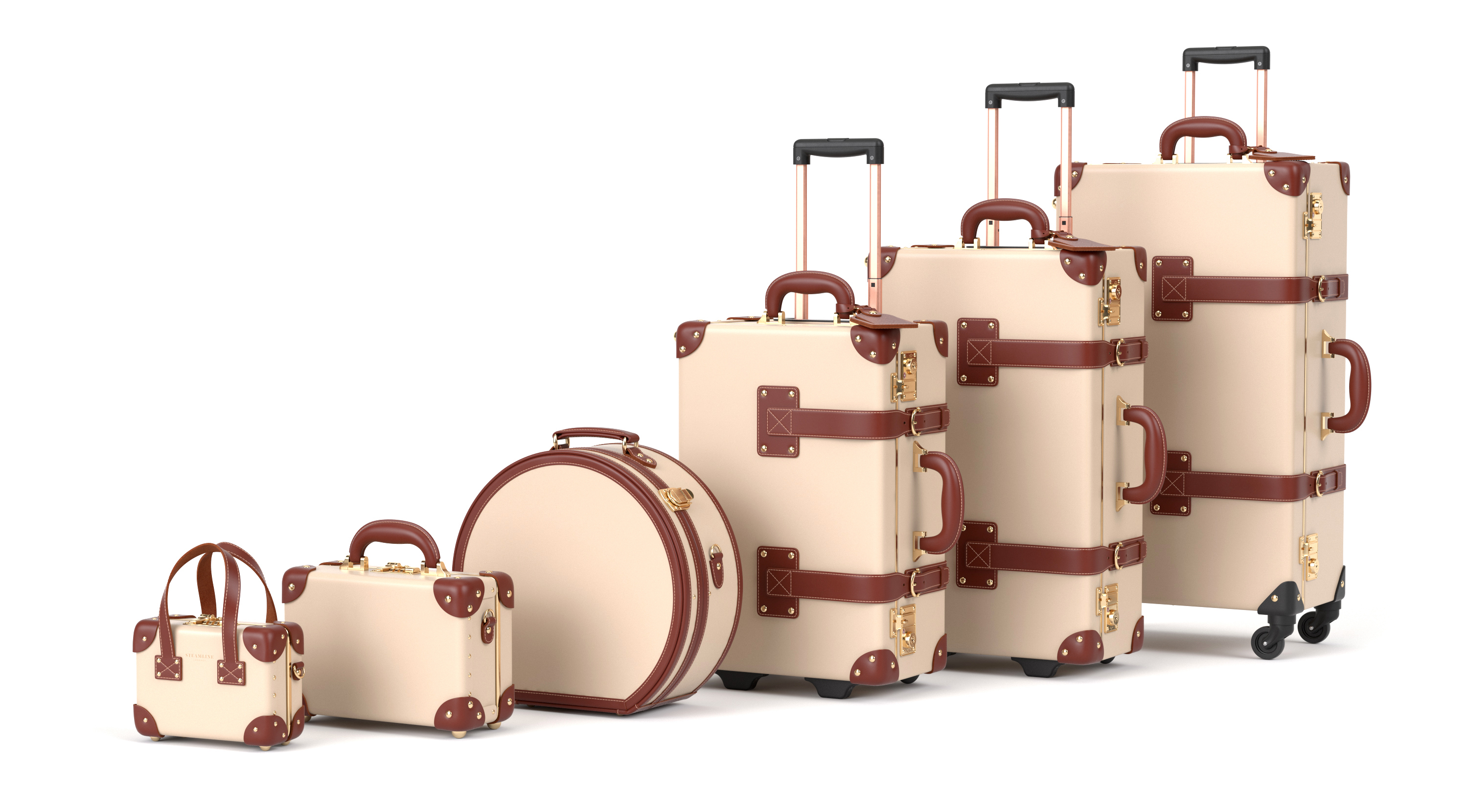 3D Steamline Luggage Set - TurboSquid 1813896