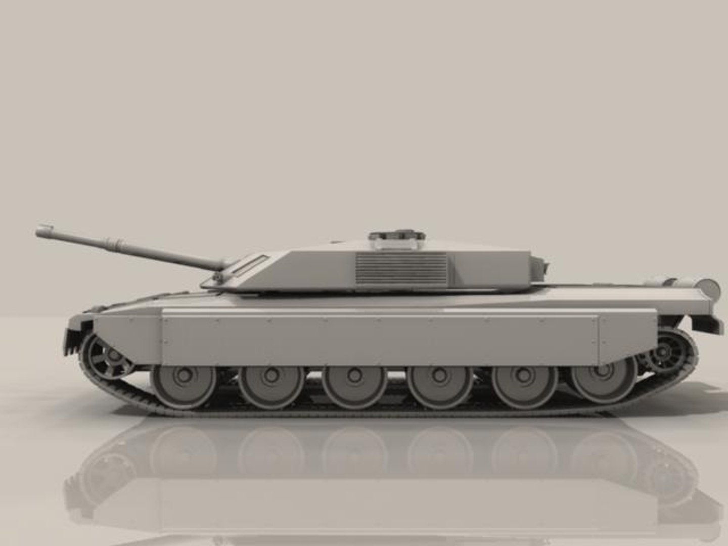 Challenger Tank 3d Obj